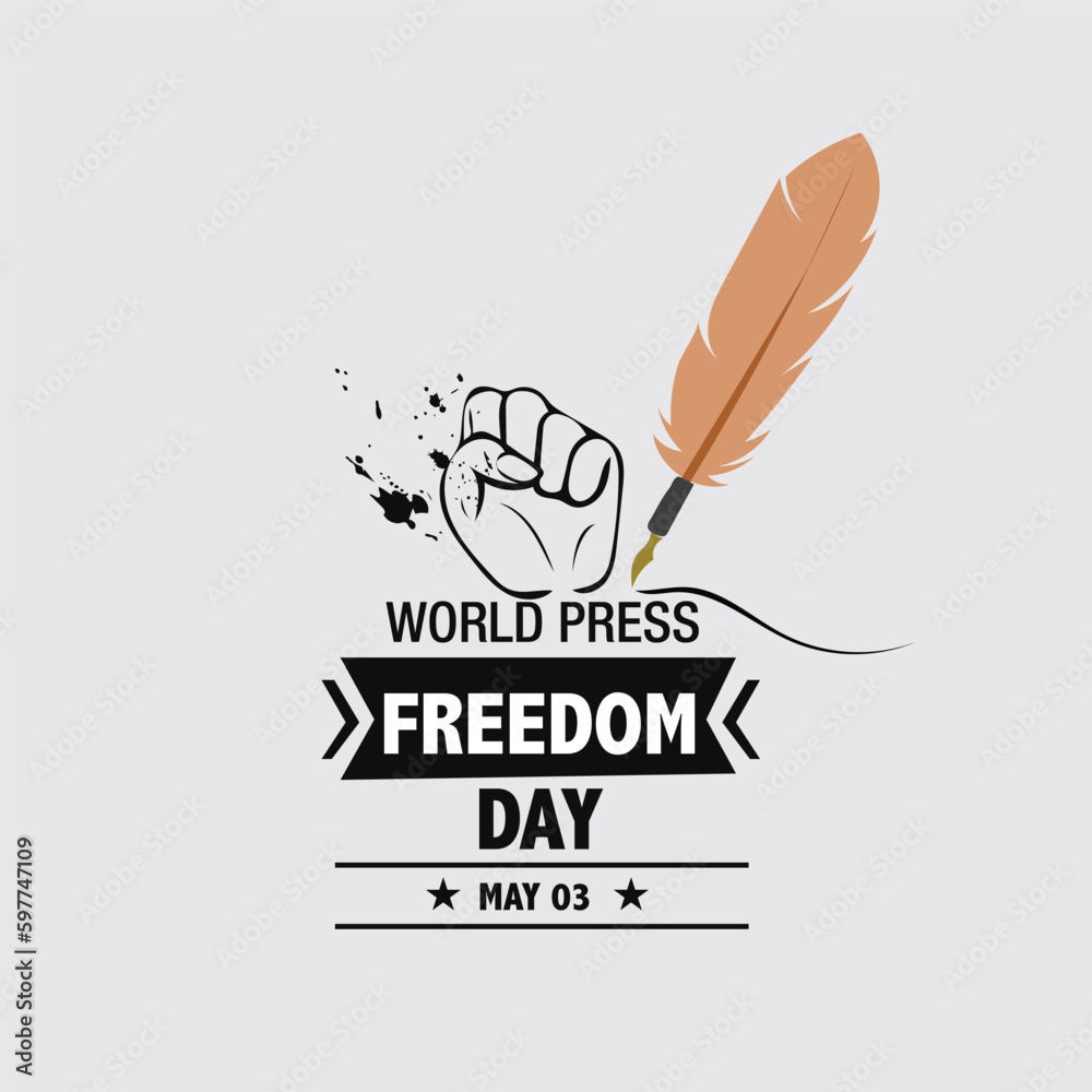 World Press Freedom Day greeting design banner, design of world press ...