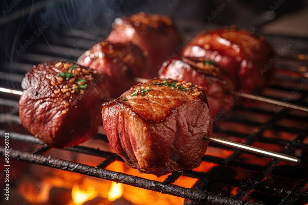 In Brazil, they traditionally grill meat on an iron skewer sword and ...