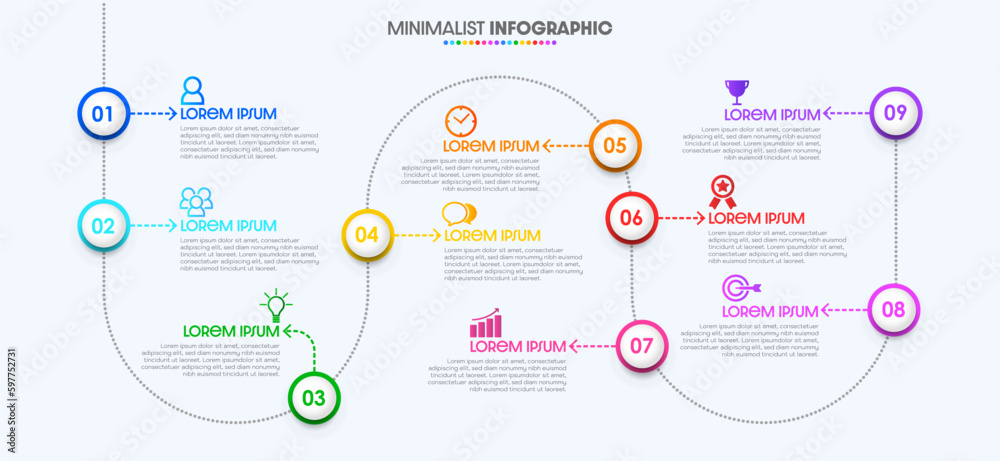 Concept of timeline business development process. Creative concept for ...