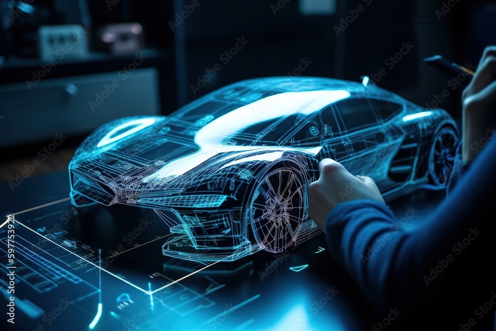 Car design using digital tablet app. Development of a modern innovative ...