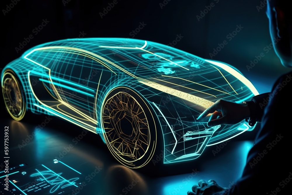 Car design using digital tablet app. Development of a modern innovative ...