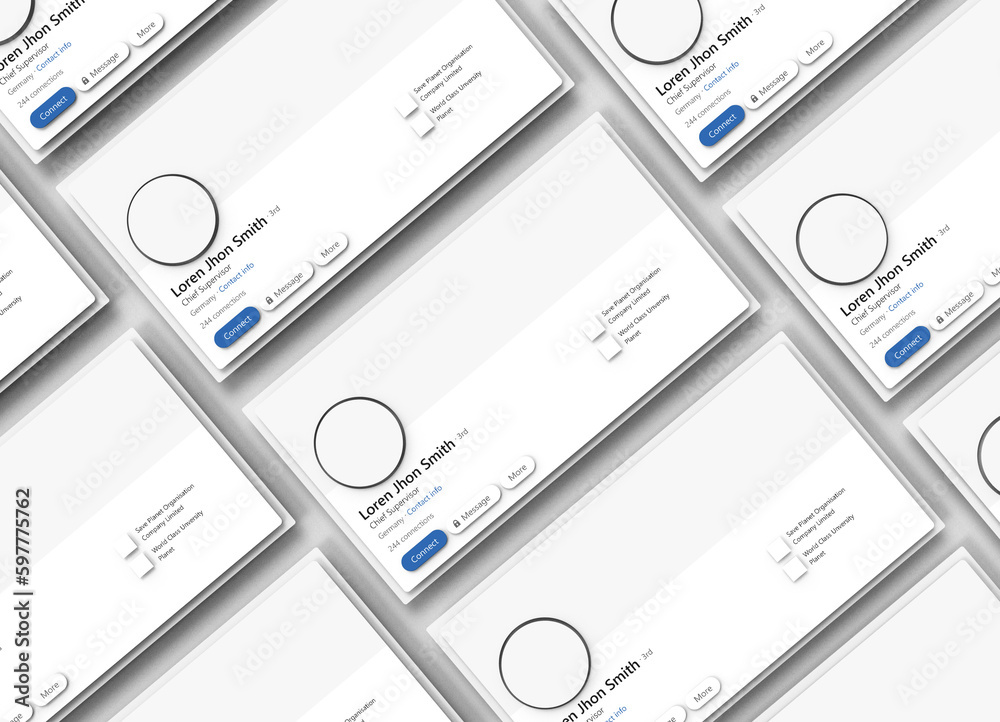 3D Linkedin Profile PSD Mockup Template for showcasing your ...