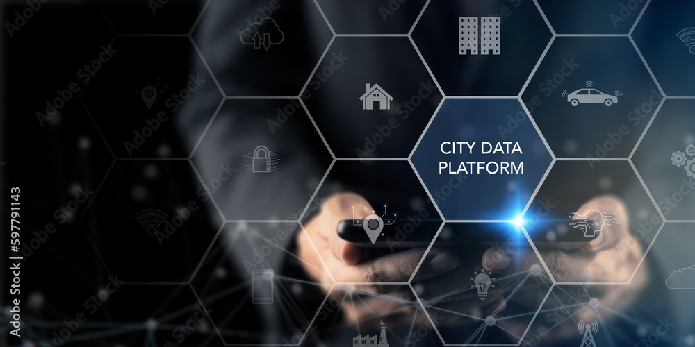 City data platform cocept. The platform enables smart city planning ...