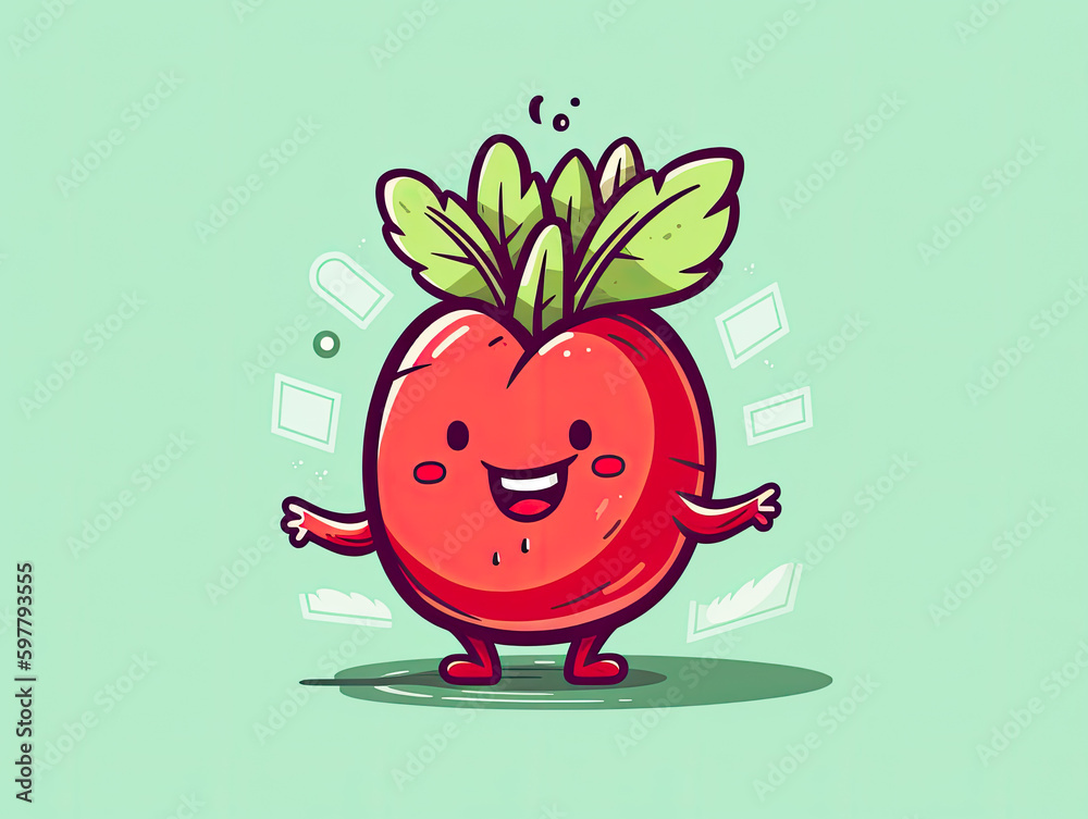Funny happy beet characters set. hand drawn doodle style traditional ...