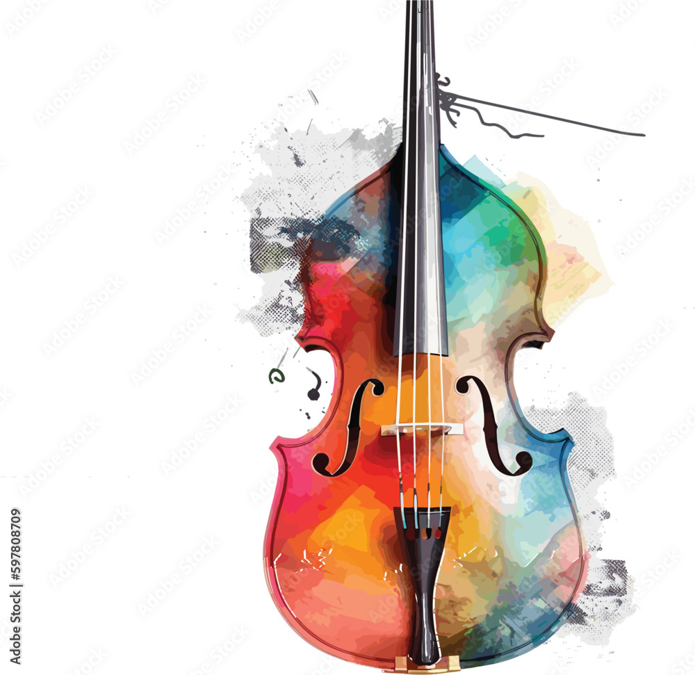Rainbow Colored Violins
