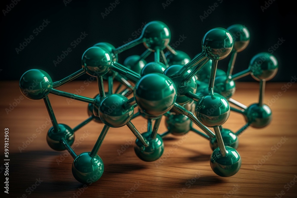 An illustration of the chemical structure of chlorothalonil used as a ...