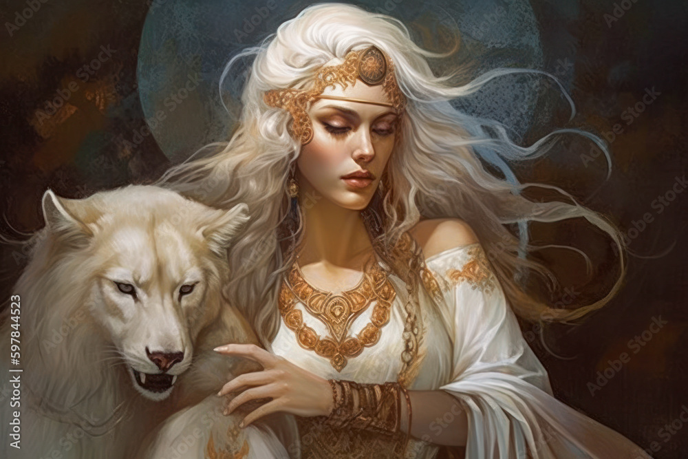 Mystical Scandinavian Goddess Freya Depicted in a Grotesque Fantasy ...
