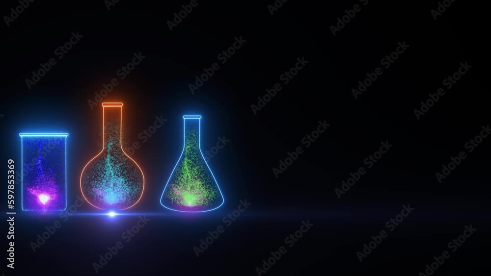 Chemistry Background With Liquid Bottle, Chemistry Formula Structure ...