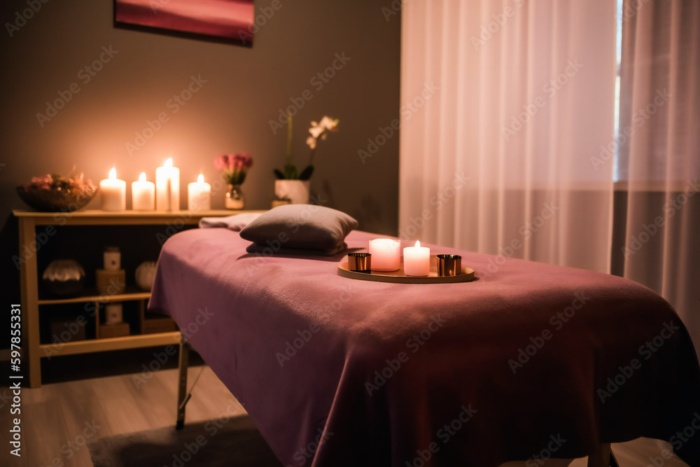 Restorative Yoni Massage Therapy Ai Generated Stock Illustration
