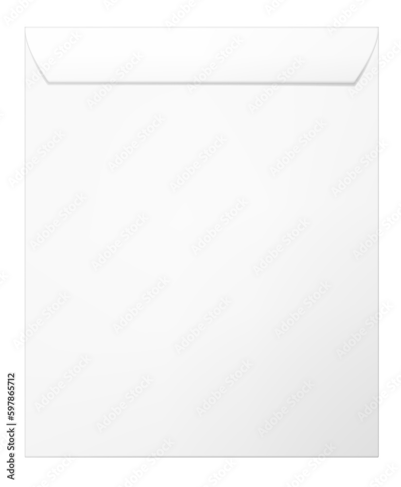 Blank envelope, back side. Png clipart isolated cut out on transparent ...