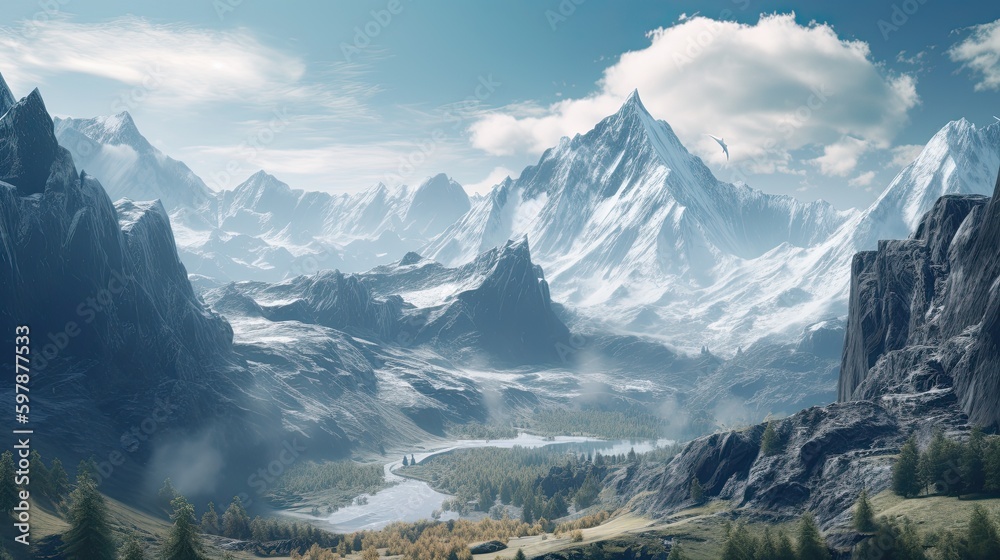 Fantasy Landscape of Asgard Realm: Unveiling the Mystic Mythology of ...