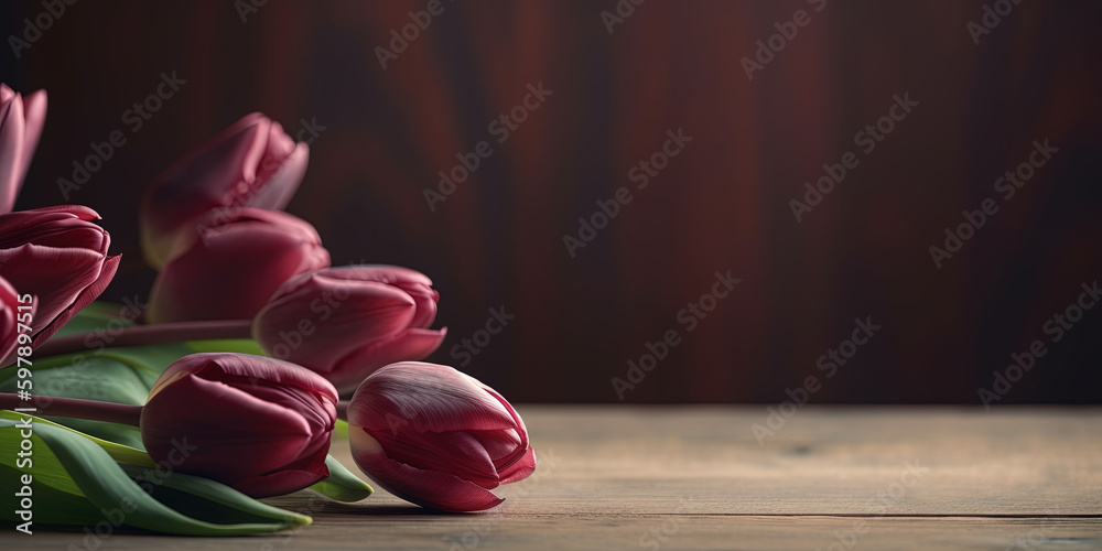 Tulips on a clean background, amazing backdrops, for social media ...