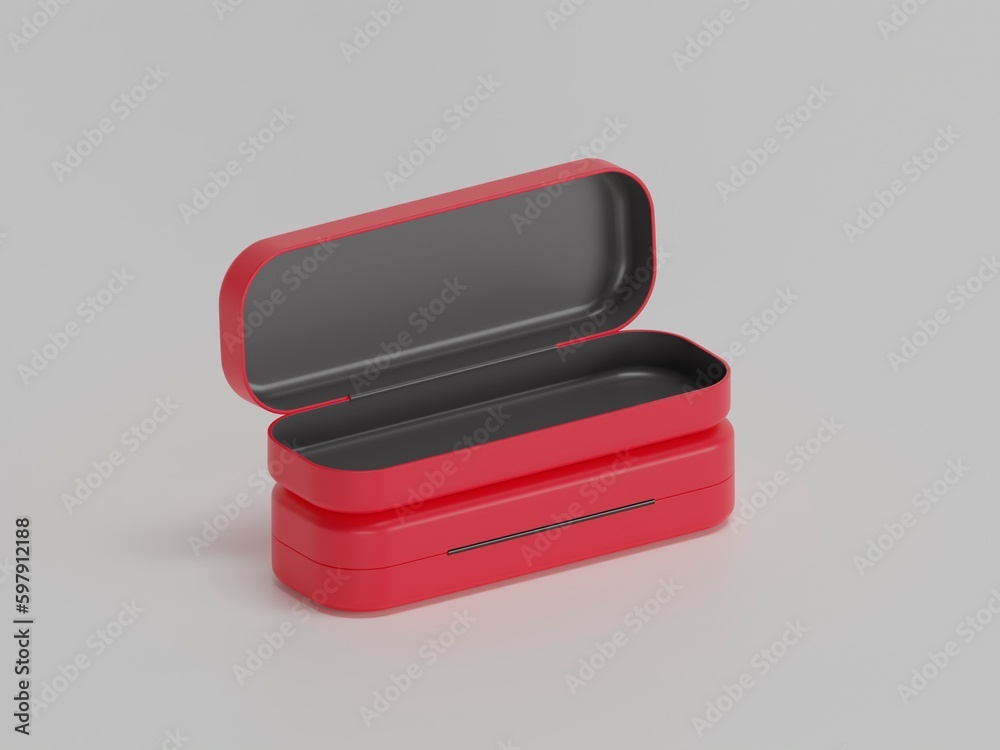 Mathematical geometry box 3d illustraiton with with background Stock ...