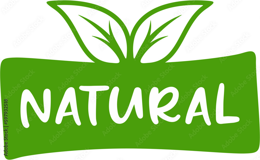Natural label sticker badge Vector, organic vector, Natural stamp ...