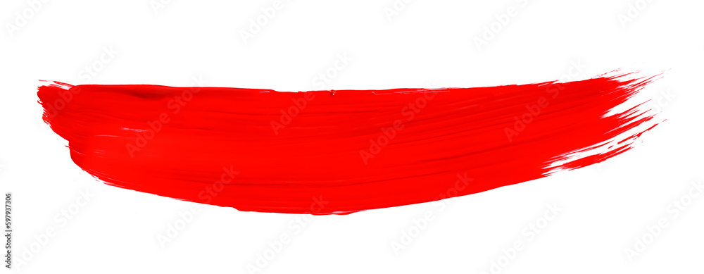 Shiny red brush isolated on transparent background. red watercolor png ...