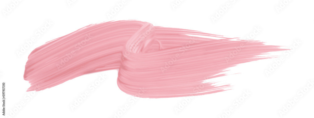 Shiny pink brush isolated on transparent background. pink watercolor ...