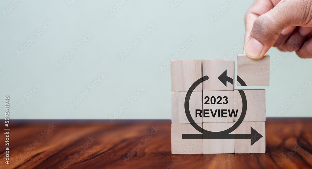 Annual review in 2023, business, customer review. Review evaluation ...