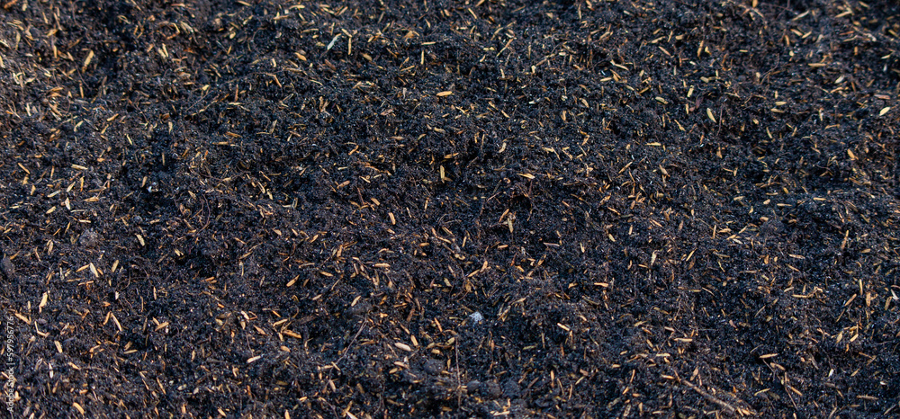 Soil for planting. Soil meat. Soil mixed with rice hulls, coconut ...