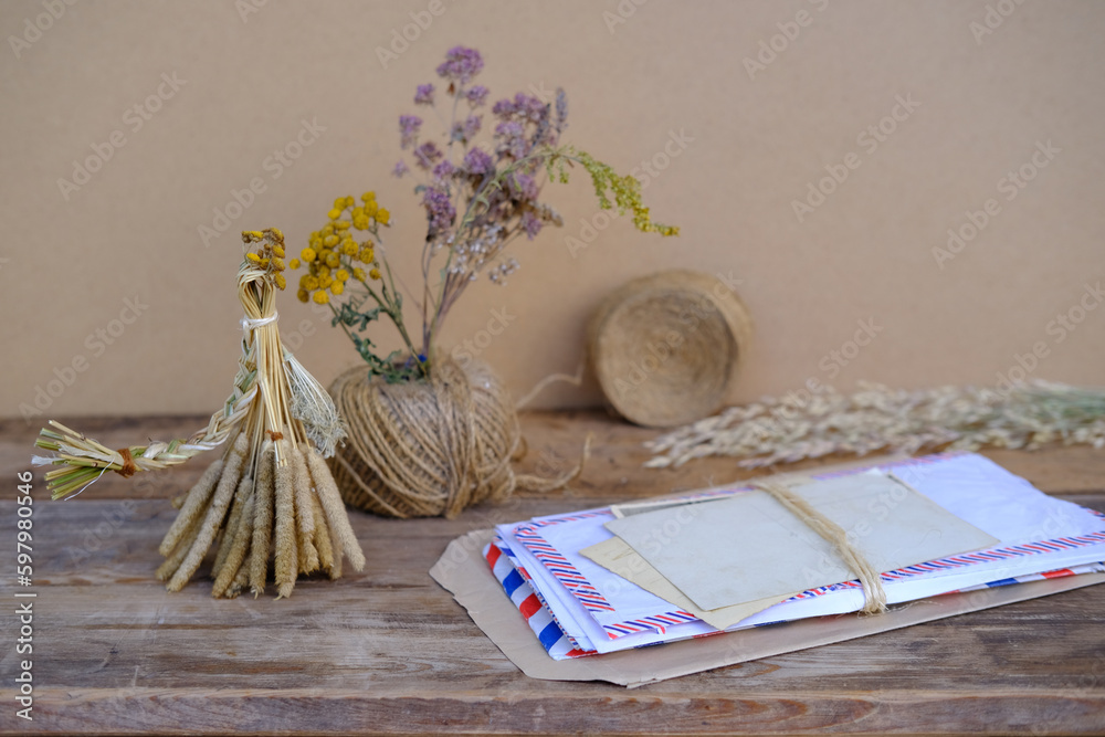 ritual doll made of straw, grass in honor rich harvest, scarecrow for ...