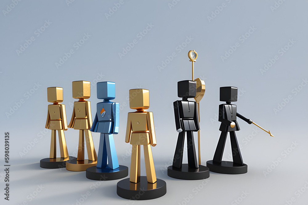 3d stickman figure ladder of success Stock Illustration | Adobe Stock