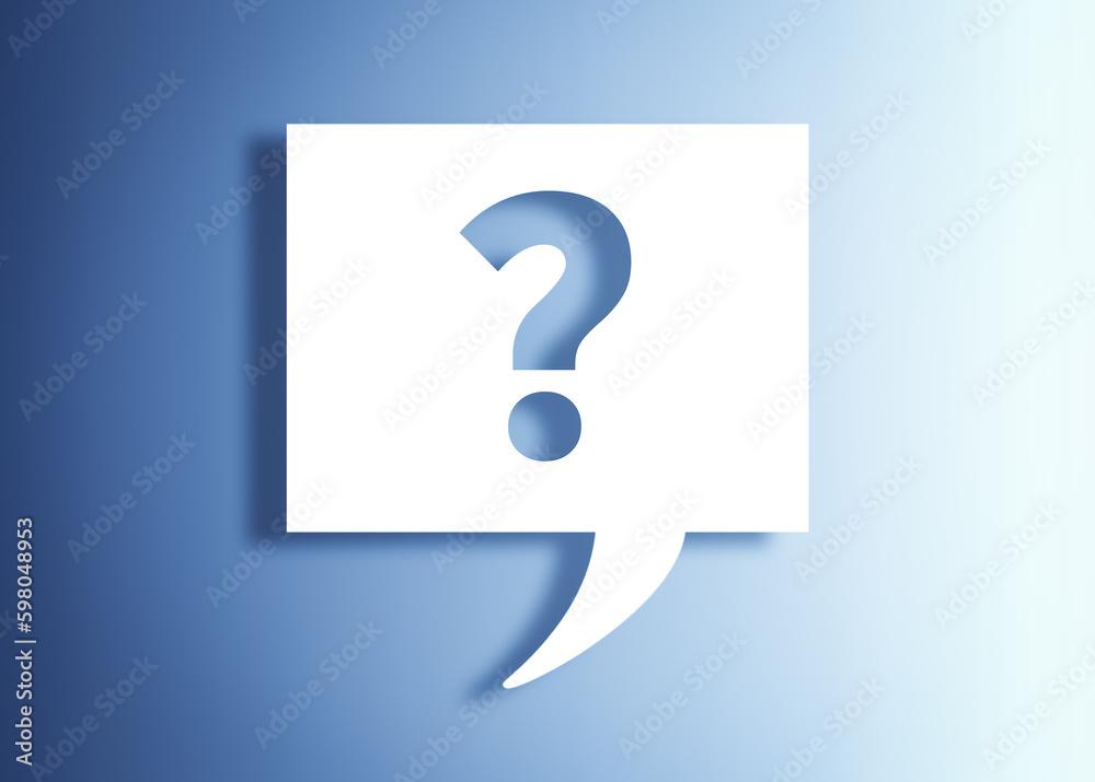 Question mark symbol FAQ, information, problem and solution concepts ...