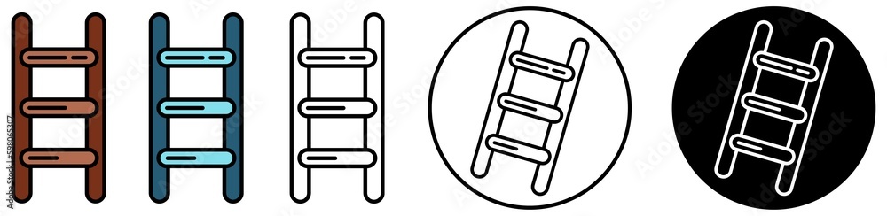 Ladder icons set in png format. Ladder icons, sign, symbol with ...