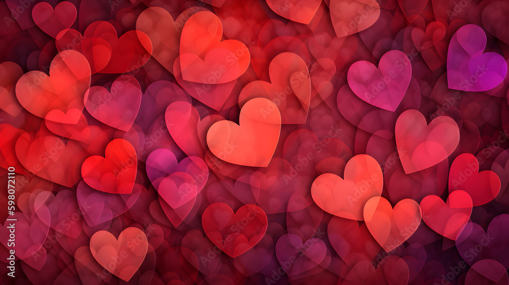 Nested Love: A Generative AI Artwork of Hearts Inside Hearts in ...