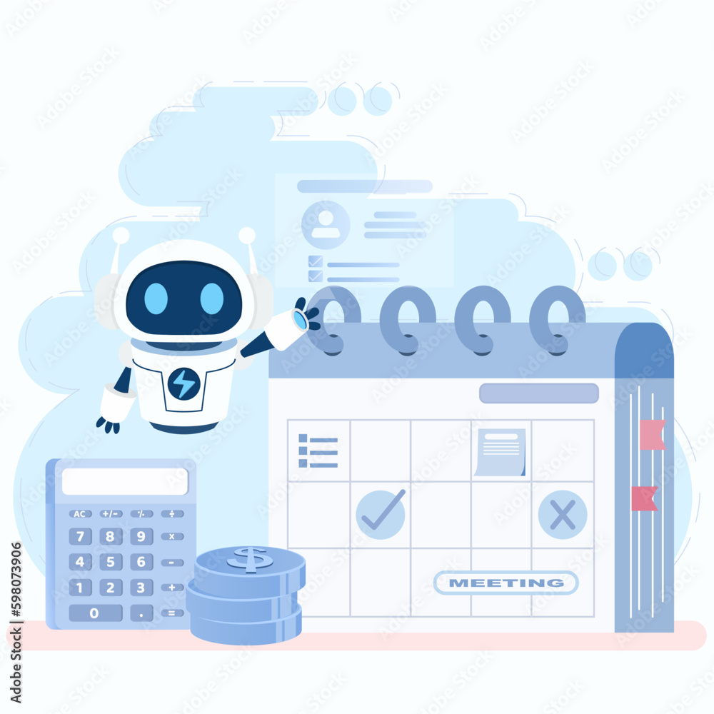 AI robot technology tools can help manage work schedules and meetings ...