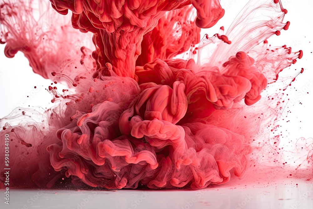 Unveiling the Red Smoke Explosion: A Captivating Particle Dispersion on ...