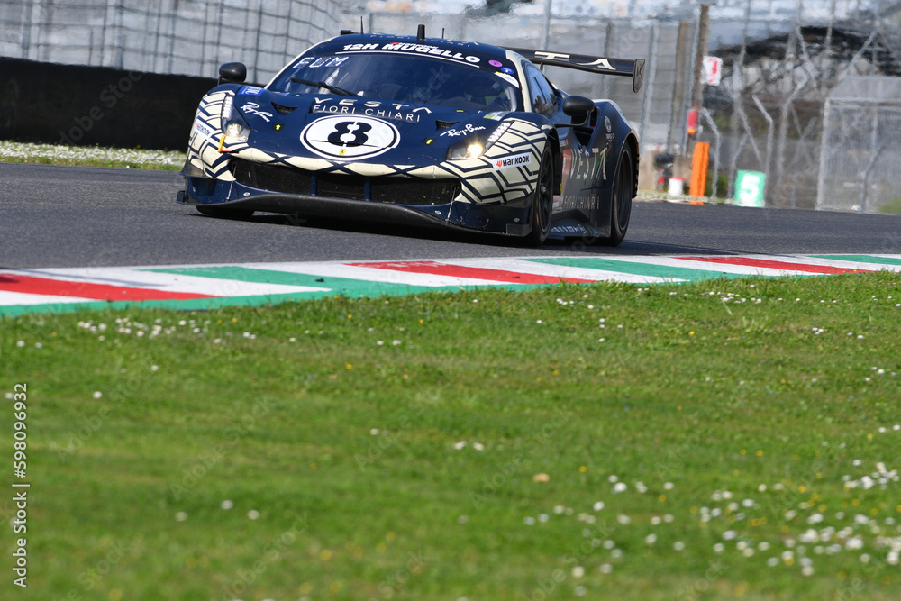 Scarperia, 23 March 2023: Ferrari 488 GT3 of Kessel Racing Team driven ...