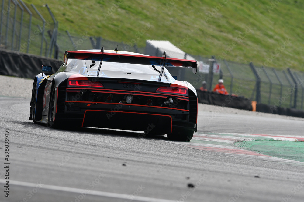 Scarperia, 23 March 2023: Audi R8 LMS GT3 EVO II of Team HAAS RT driven ...