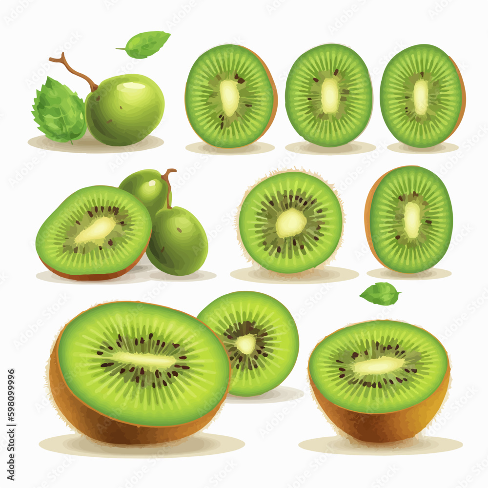Kiwi fruit vector pattern for your wallpaper or fabric design Stock ...