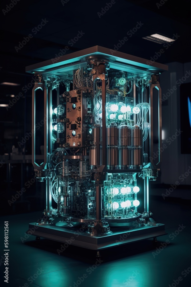 Quantum computer environment with digital technology, processing unit of an advanced artificial ...