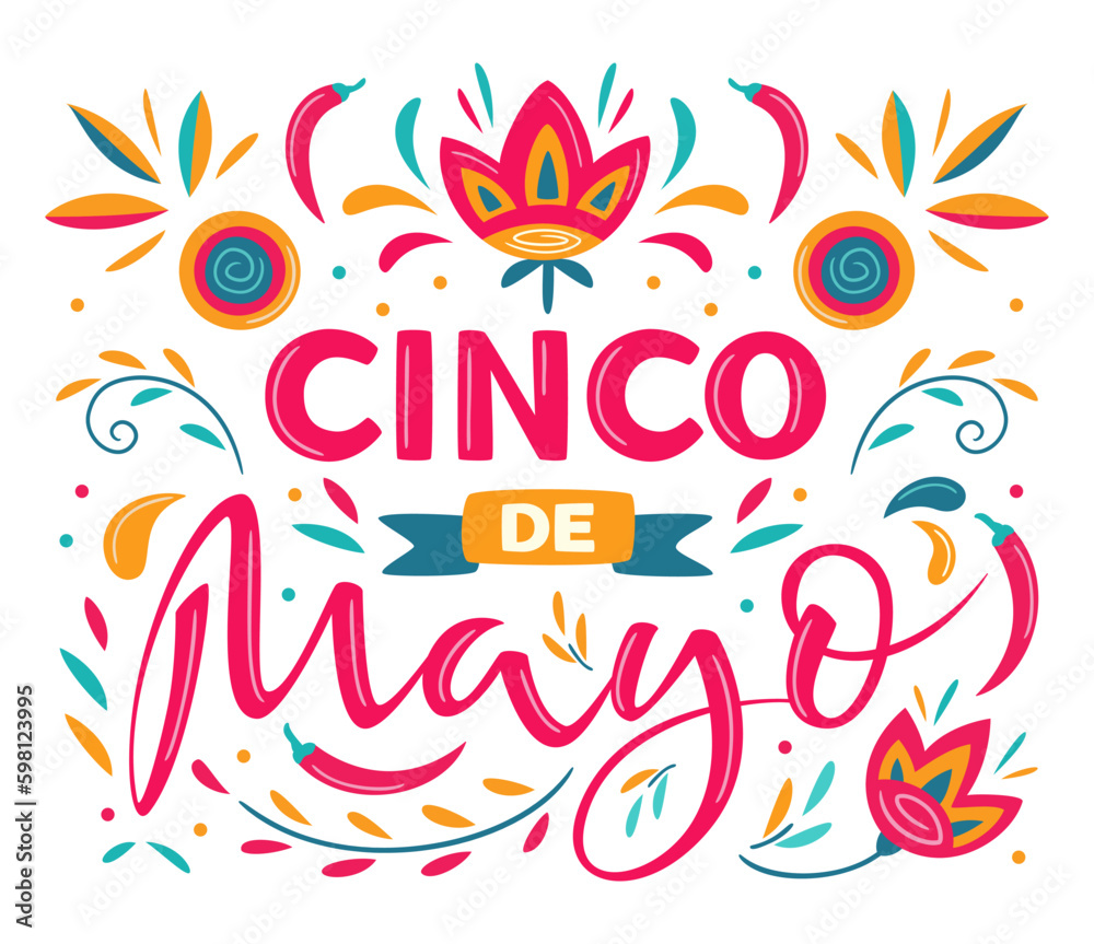 Cinco de Mayo, May 5, federal holiday in Mexico. Fiesta vector banner ...