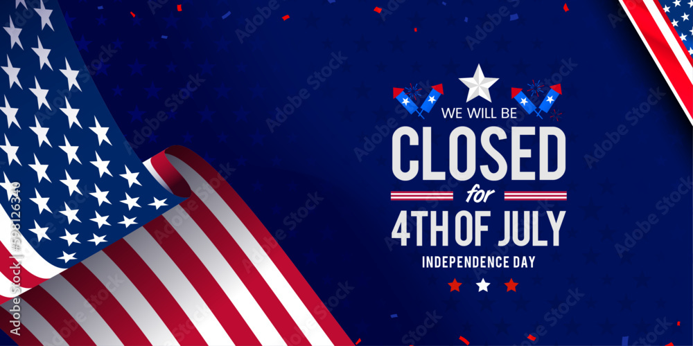 United States of America background, banner, template design for we ...