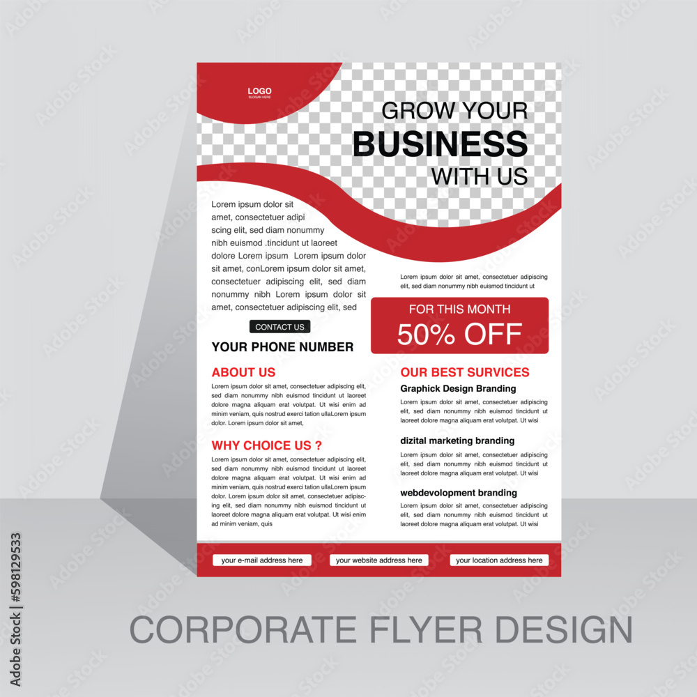Top Half Page Flyer Design