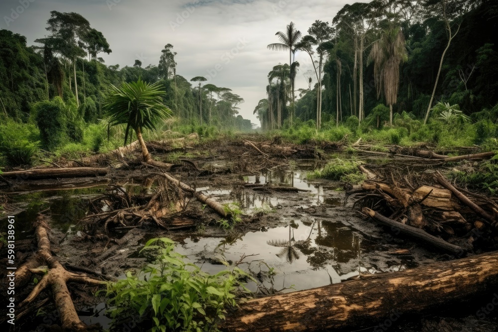 The loss of biodiversity caused by environmental degradation is a ...