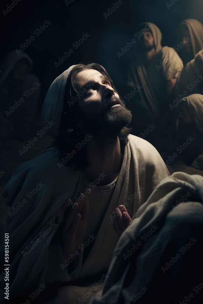 Jesus after the resurrection, Jesus is risen bible verse, Jesus praying ...