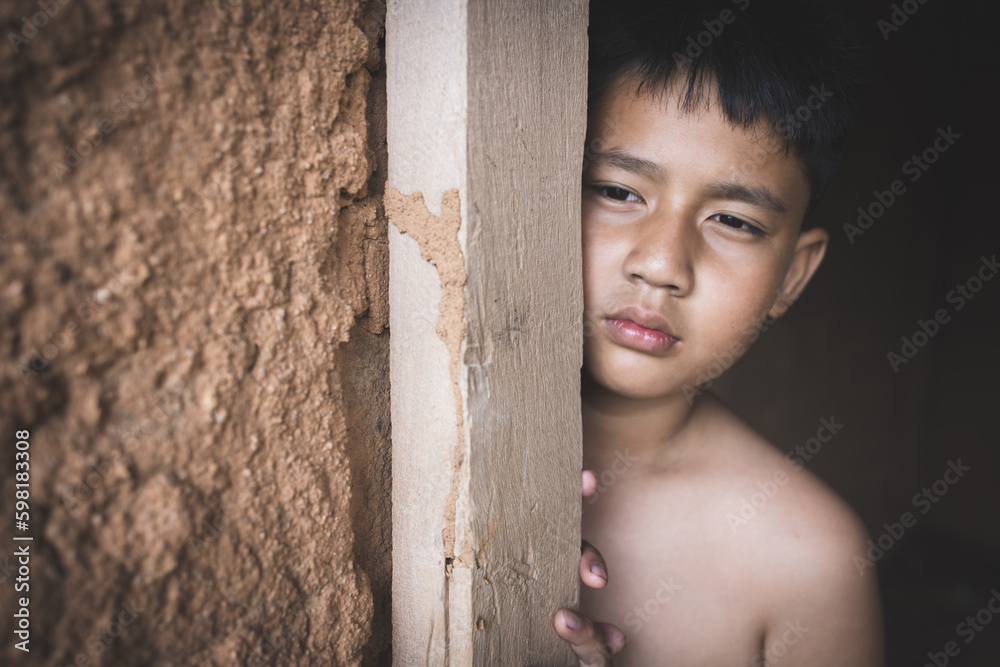 Child who are victims of the human trafficking process. Child labor ...