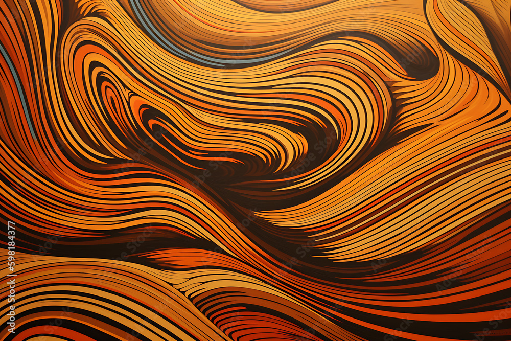 abstract background with sound waves gradient smooth crip op art ...