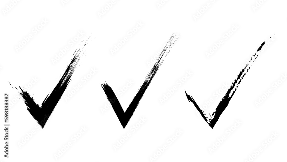 Check mark vector symbol, isolated on white background ,Vector ...