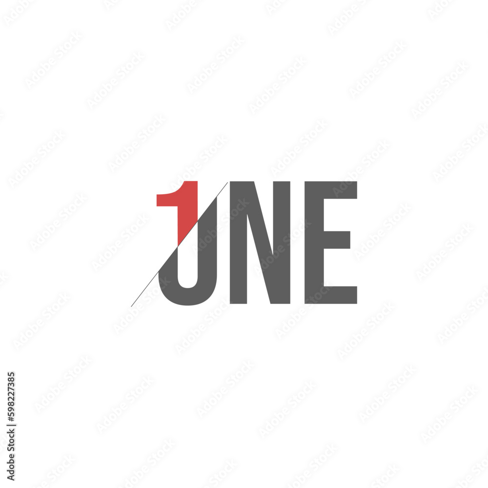 one typography logo vector Stock Vector | Adobe Stock
