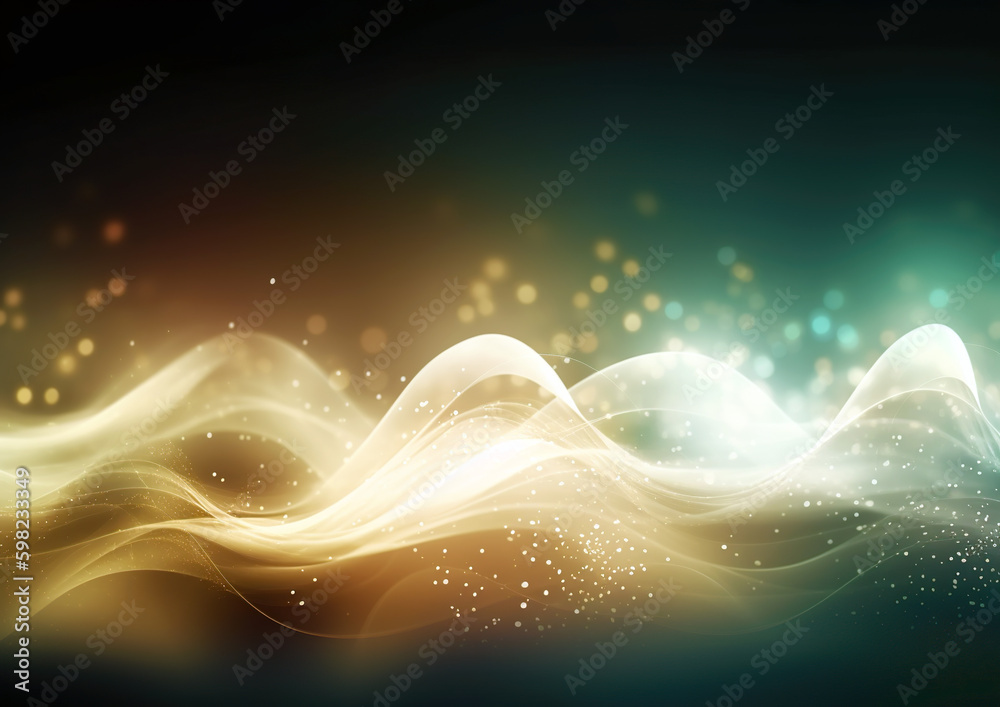 Modern wavy lines abstract background. Wavy background in many colors ...