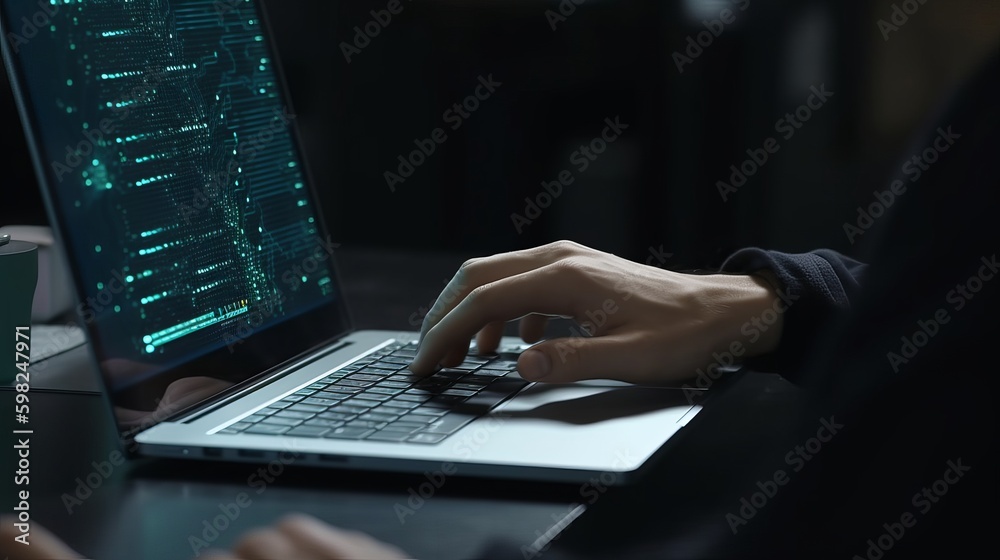 Software development concept. Coding programmer, software engineer ...