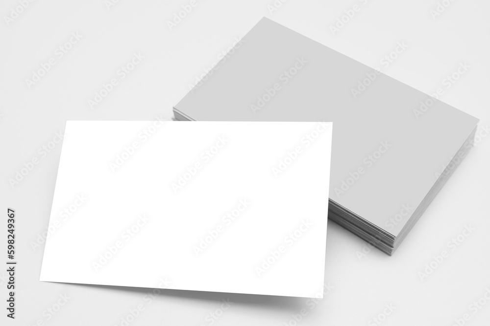 ภาพประกอบสต็อก Image of business card stack template for brand identity ...