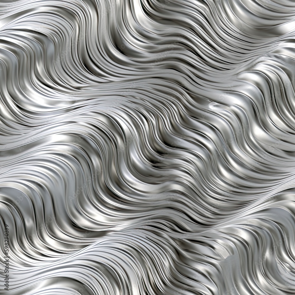 Metallic Waves - This is a repeating pattern which can be tiled to ...
