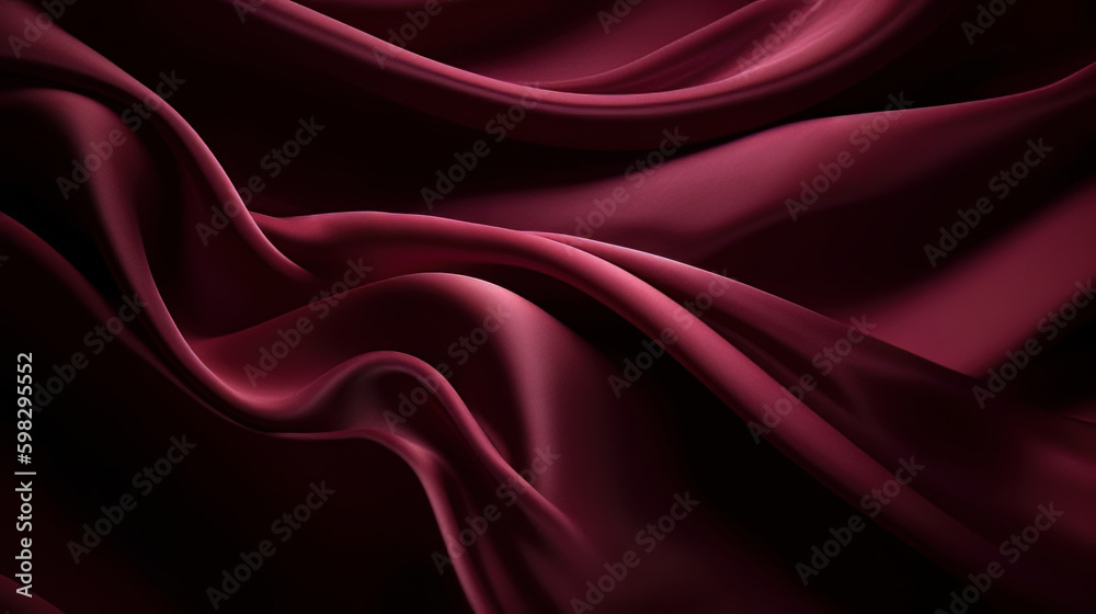 A sumptuous burgundy silk texture creates an elegant and luxurious ...