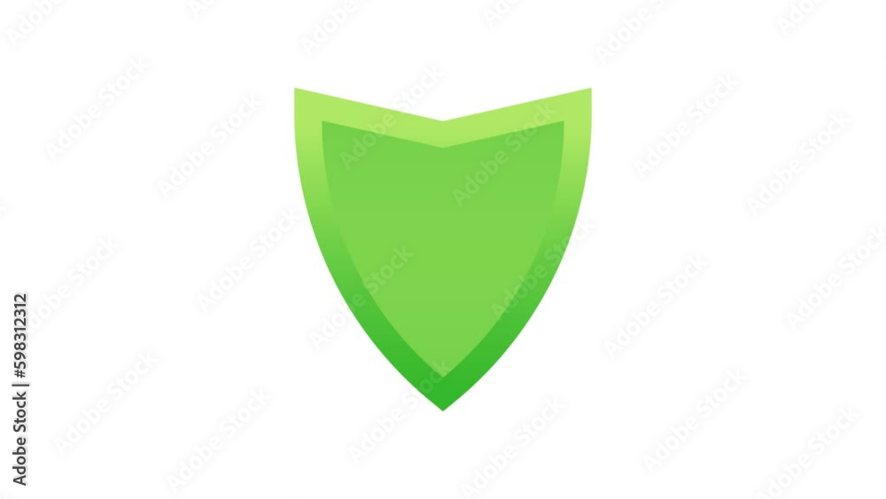 Green Shield with Checkmark, Verified icon, Animated icon on ...