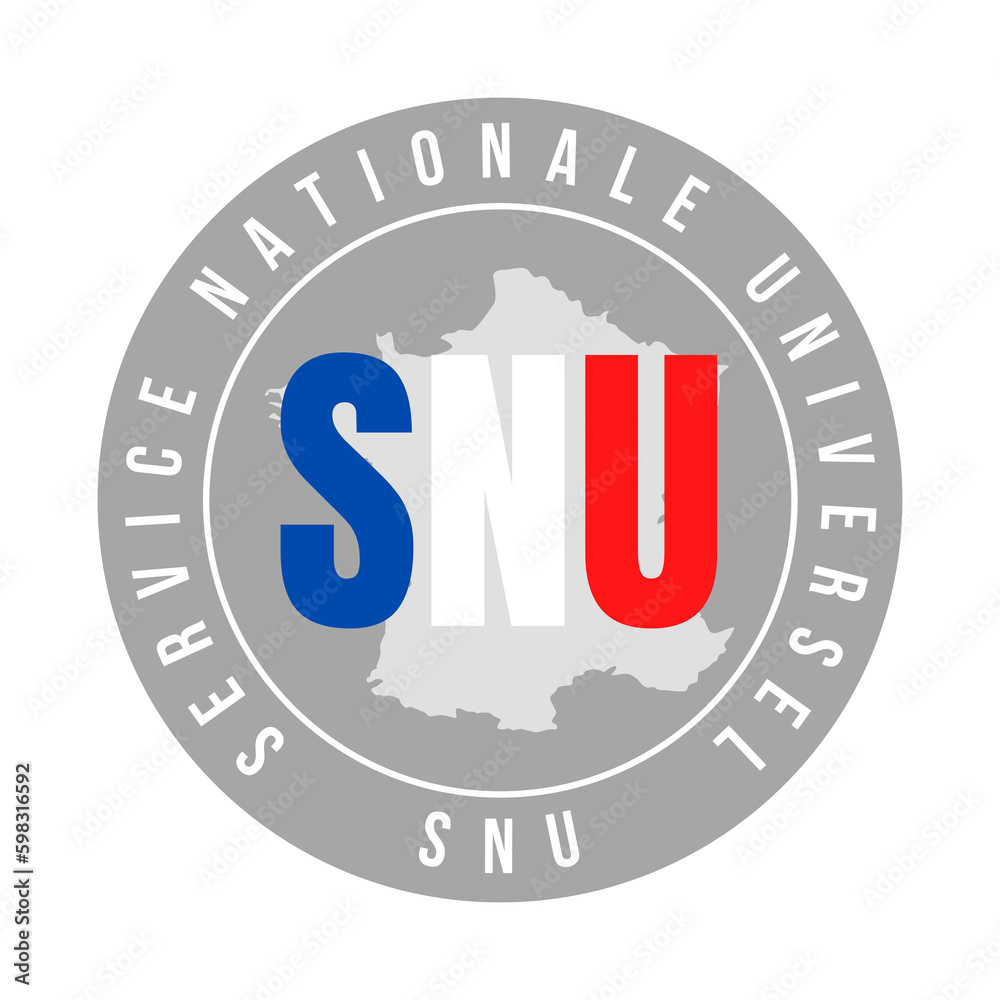 ภาพประกอบสต็อก Symbole SNU, service national universel ภาพ | Adobe Stock