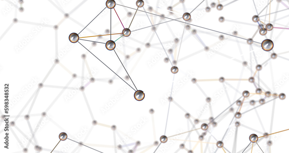 Motion of digital data flow. Communication and technology network ...